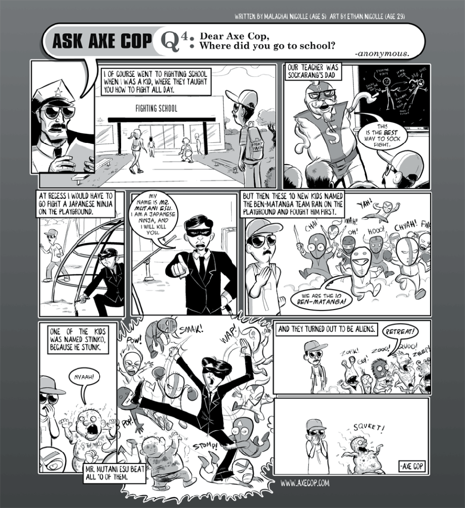 Ask Axe Cop #4 - AXE COP