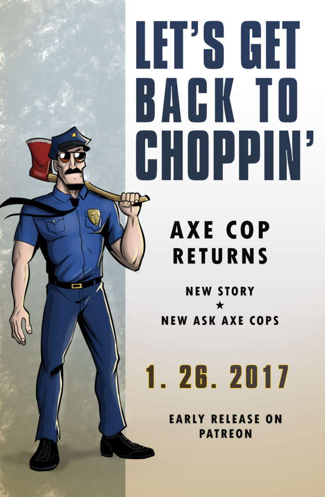 Axe Cop Comics Return January 26th - AXE COP
